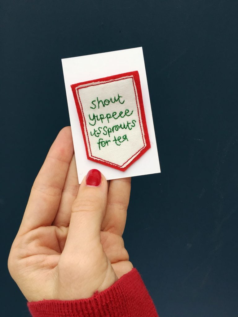 Sprout banner badge - Emma Giacalone Textiles