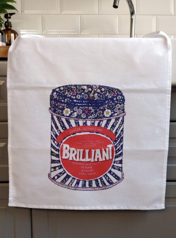 Alright treacle tea towel - Emma Giacalone Textiles