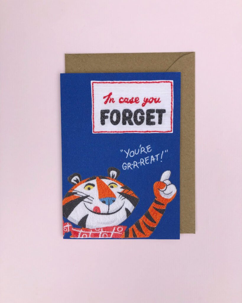In case you forget, you're great! Cereal greetings card - Emma ...
